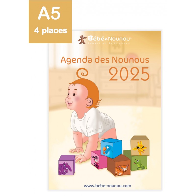 Agenda Bébé Nounou 2025 petit format